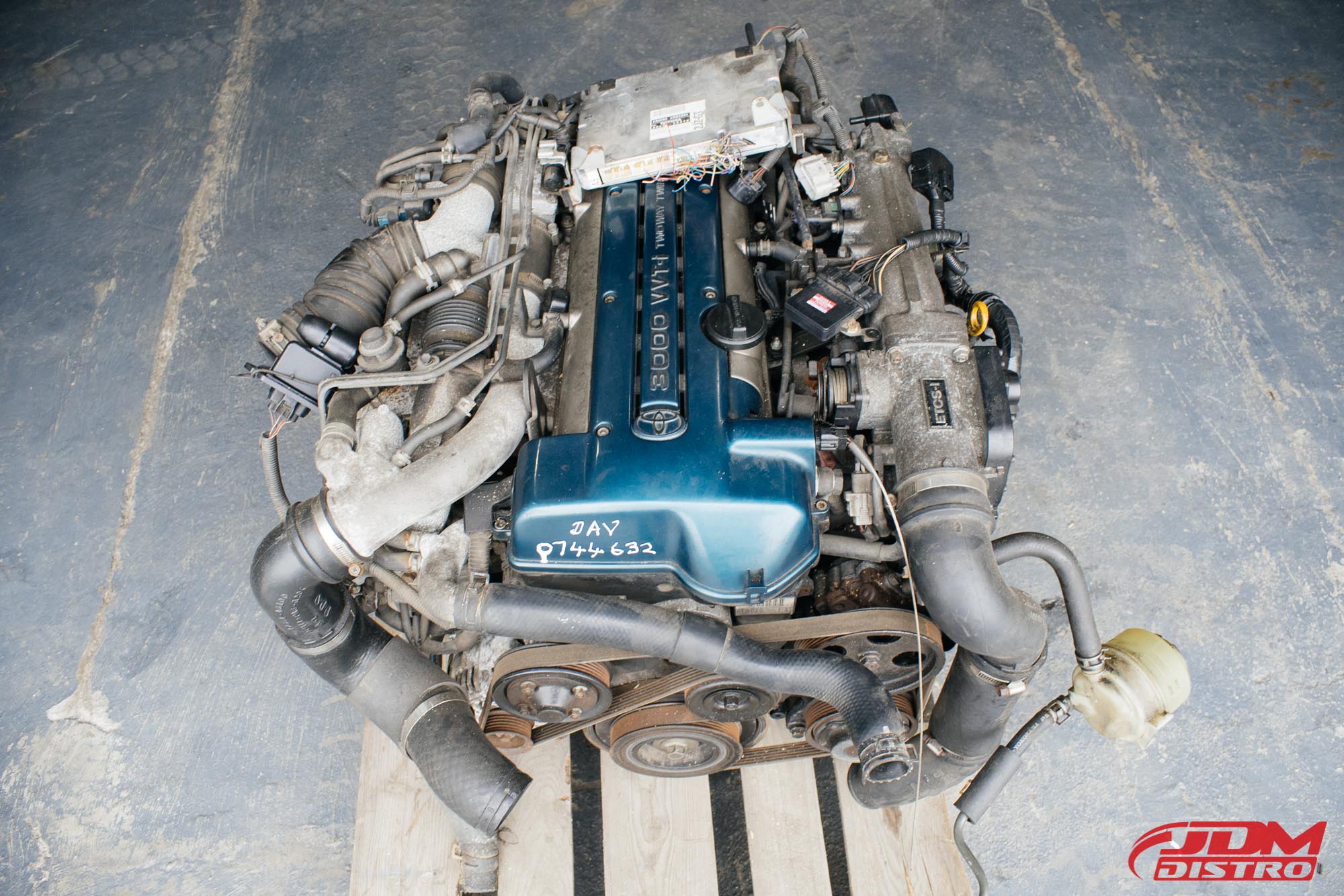 TOYOTA SUPRA JZA80 ARISTO JZS161 2JZGTE VVTI ENGINE - JDM Distro - Buy ...