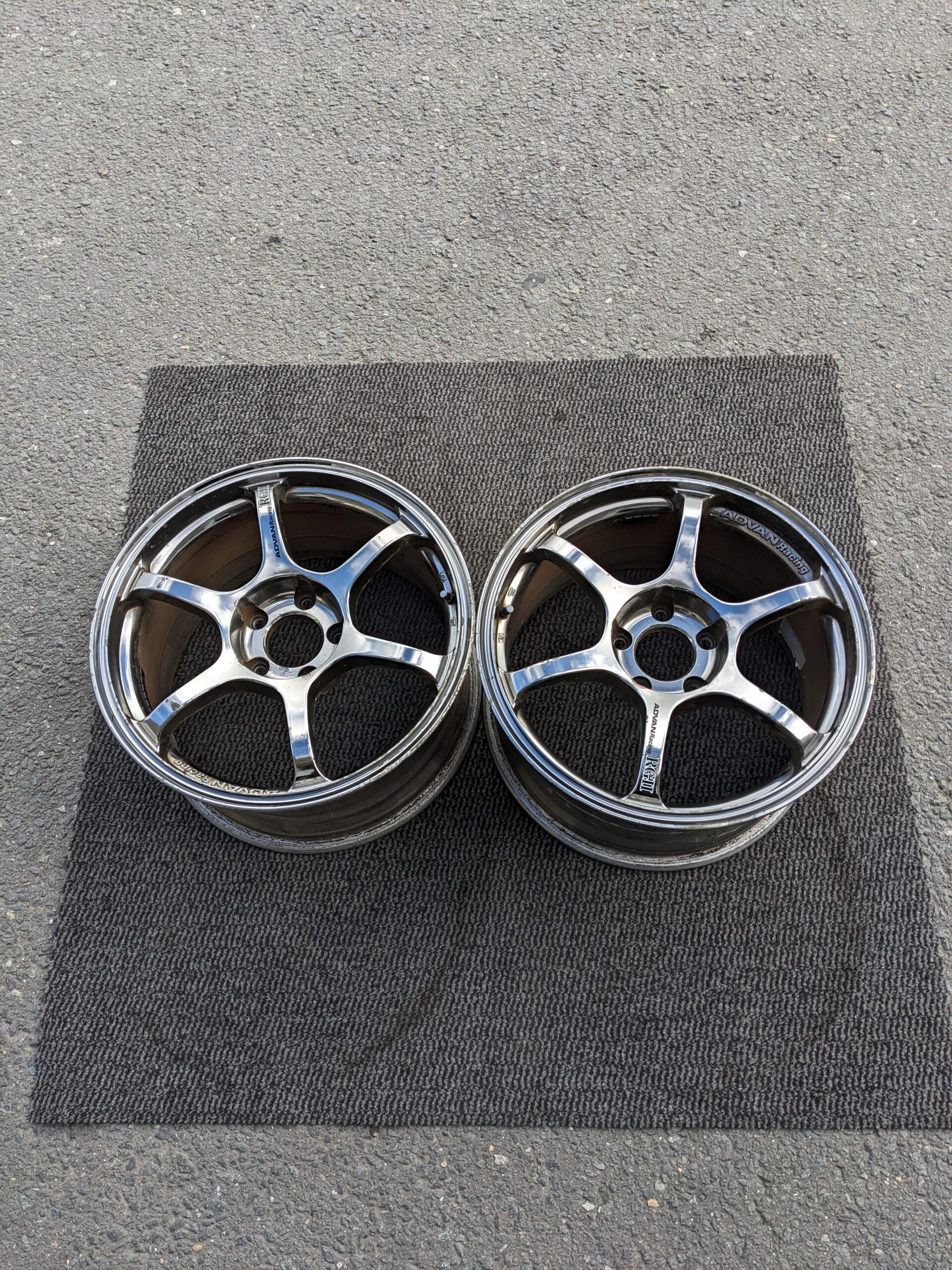 YOKOHAMA ADVAN RACING RG2 CHROME PAIR - JDM Distro - Buy JDM Wheels ...
