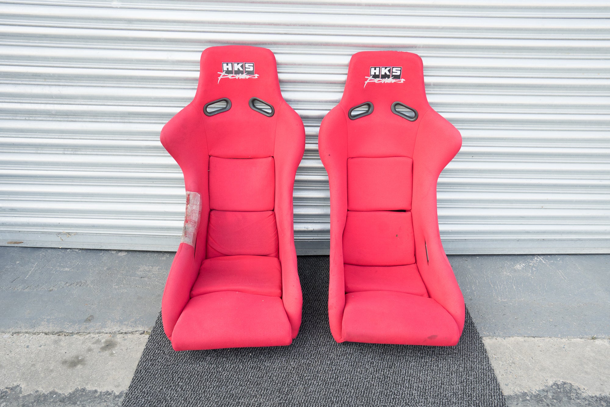 HKS POWER LIMITED EDITION X BRIDE ARTIS II RACING SEATS PAIR RED - JDM ...